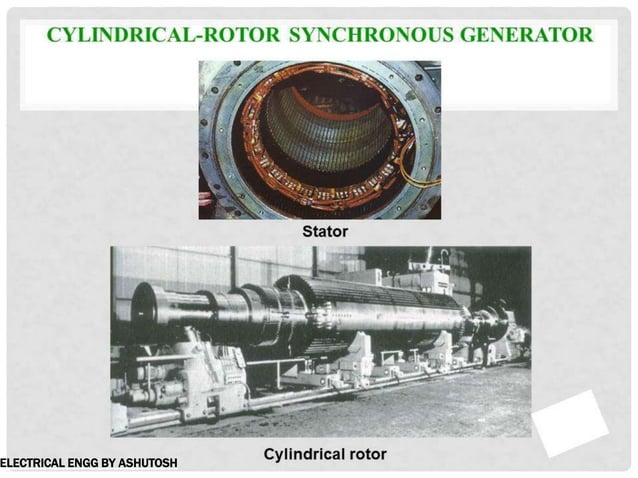 Synchronous machines ( construction and actual rotors ) | PPTX ...