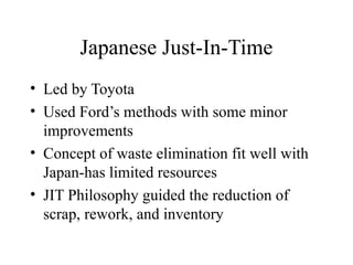 Synchronous Manufacturing System as Part of Manufacturing System | PPT