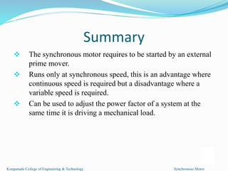 Synchronous motor | PPTX