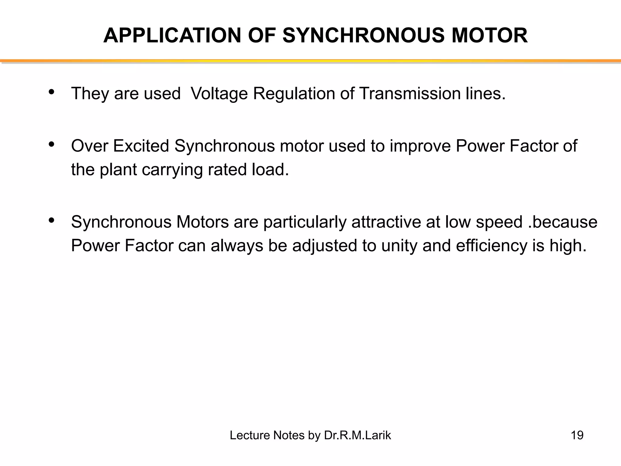 Synchronous motor | PDF