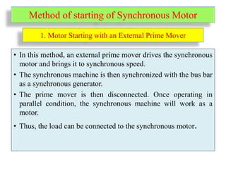 Synchronous motor | PPTX
