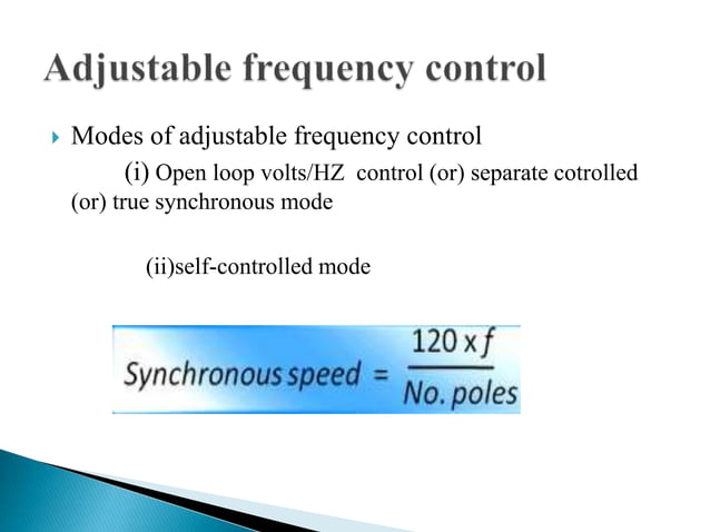 Synchronous motor drive | PPTX | Radio Control | Hobbies & Interests