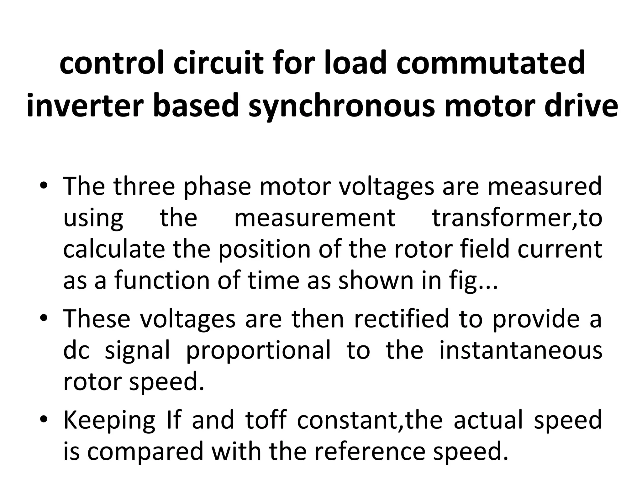 Synchronous motor drive | PPT