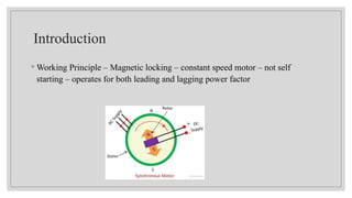 SYNCHRONOUS MOTOR DRIVES in Industrial Drives | PPT