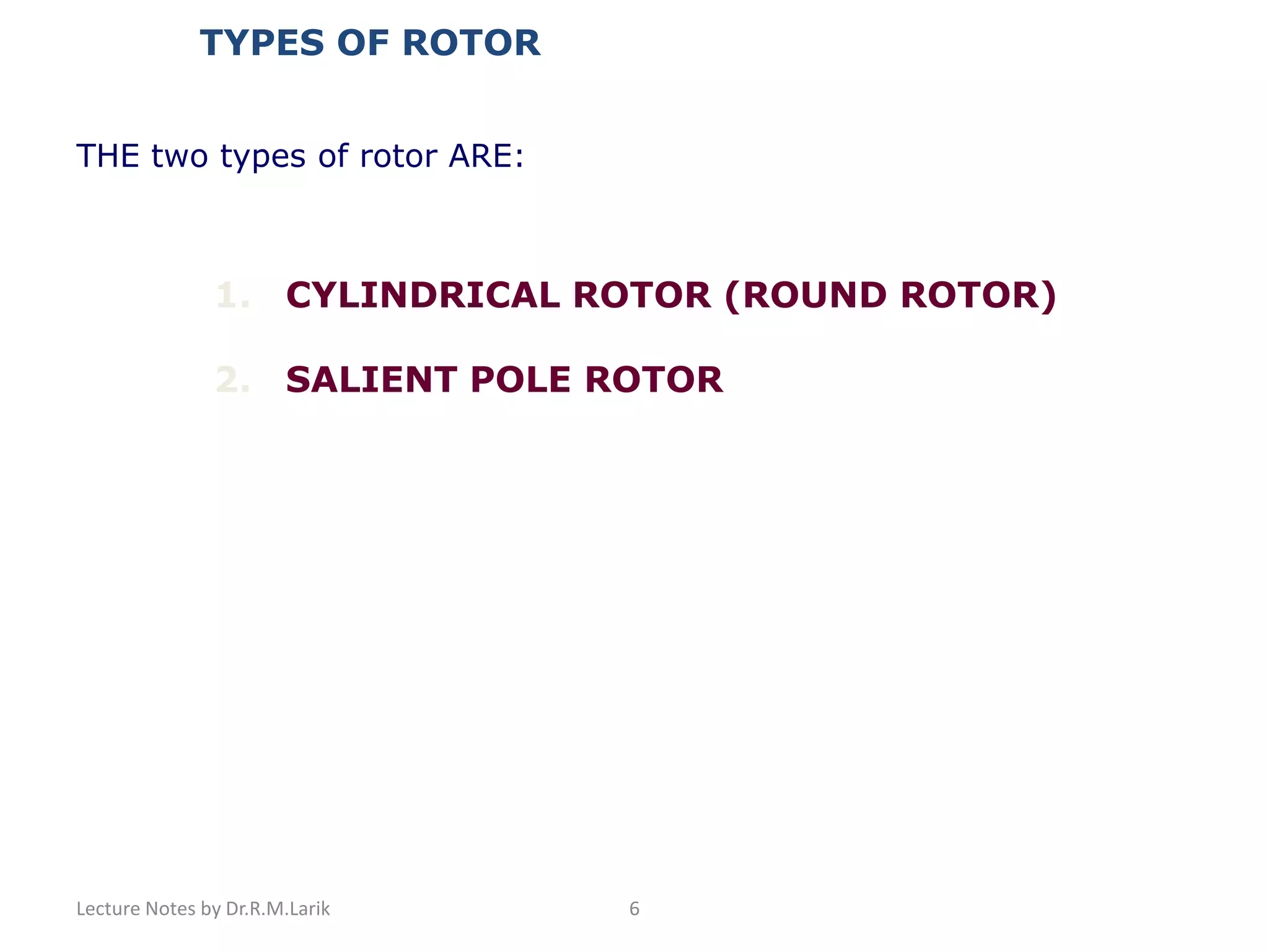 Synchronous motor (working principle) | PDF