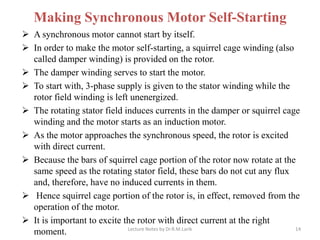 Synchronous motor (working principle) | PDF