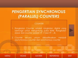 Synchronous (Parallel) Counters | PPTX