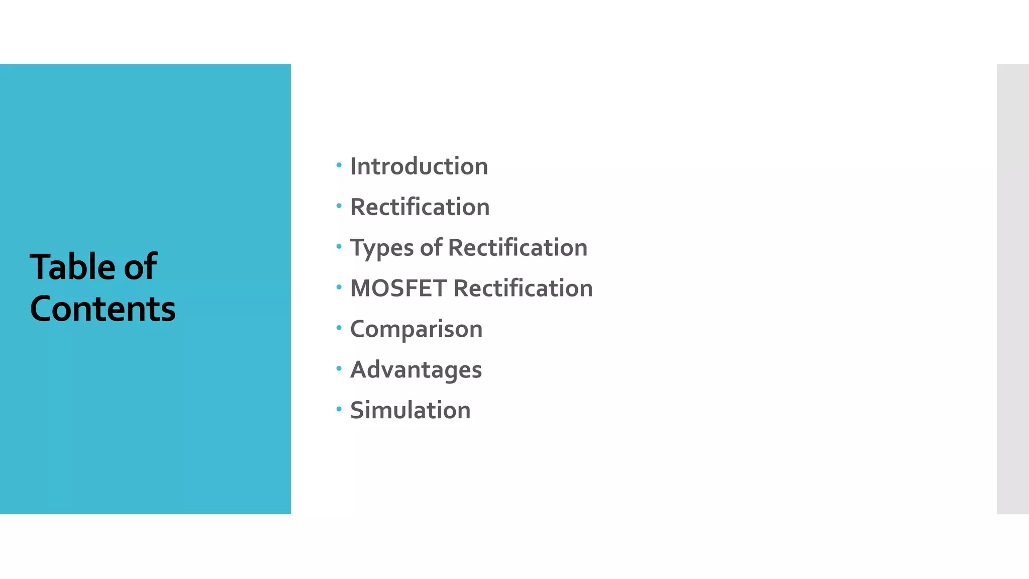 Synchronous Rectification Using Mosfet Ppt