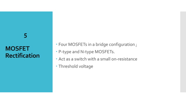 Synchronous Rectification Using Mosfet Ppt