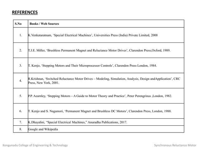 Synchronous reluctance motor | PPTX