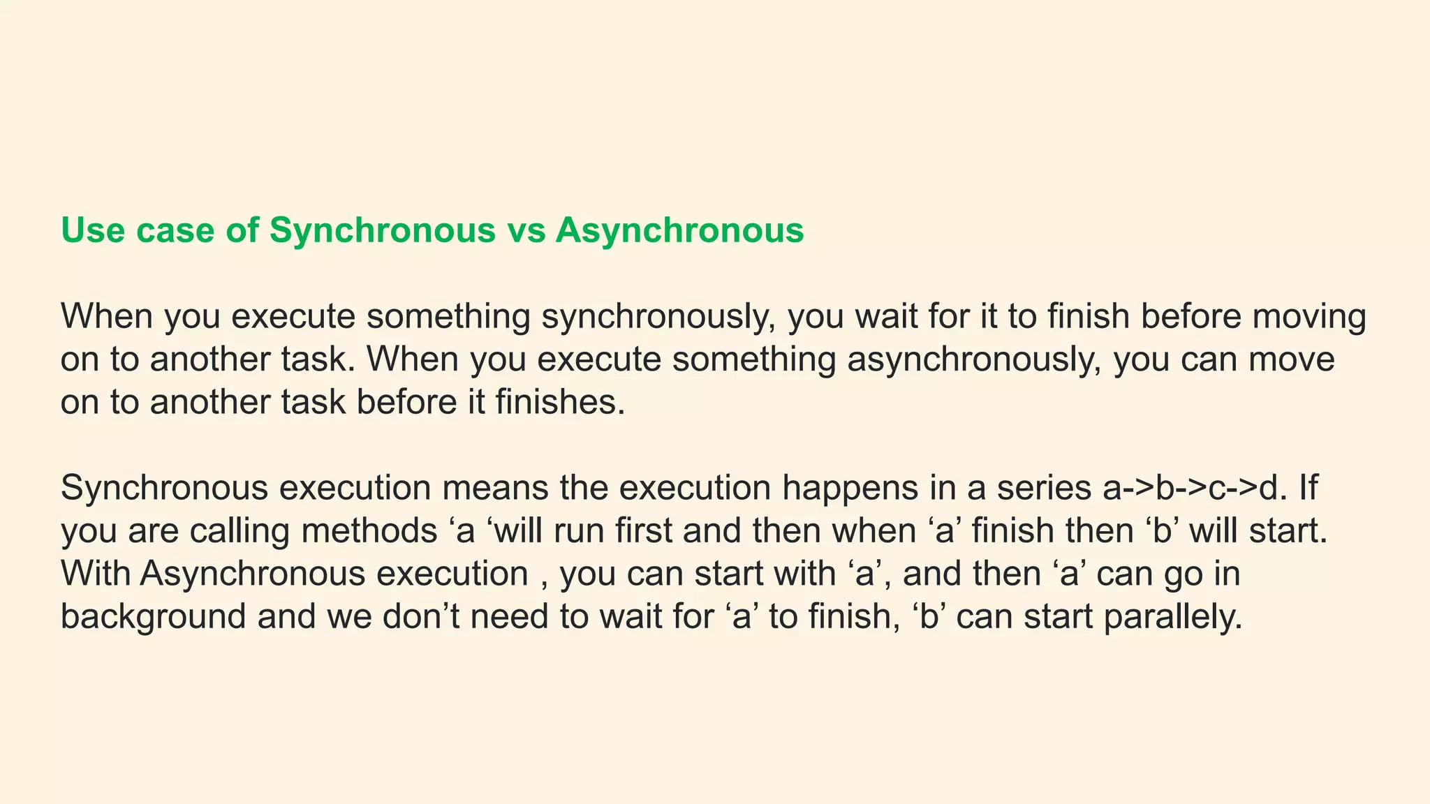 Synchronous Vs Asynchronous Programming Ppt