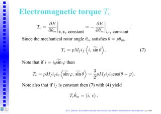 Synchronverters: Inverters that Mimic Synchronous Generators | PDF