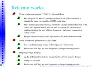 Synchronverters: Inverters that Mimic Synchronous Generators | PDF