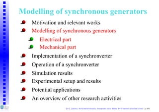Synchronverters: Inverters that Mimic Synchronous Generators | PDF