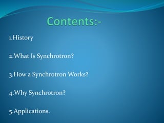 Synchrotron | PPTX