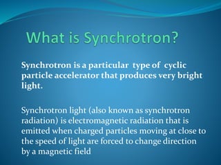 Synchrotron | PPTX