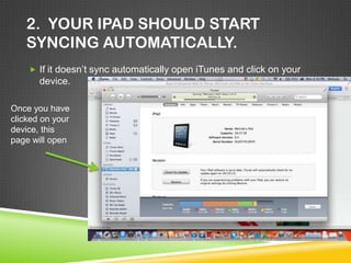 Syncing an ipad | PPT