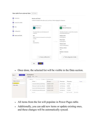 Syncing SharePoint List to Power Pages Table.docx