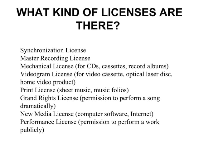 Sync licensing | PPT