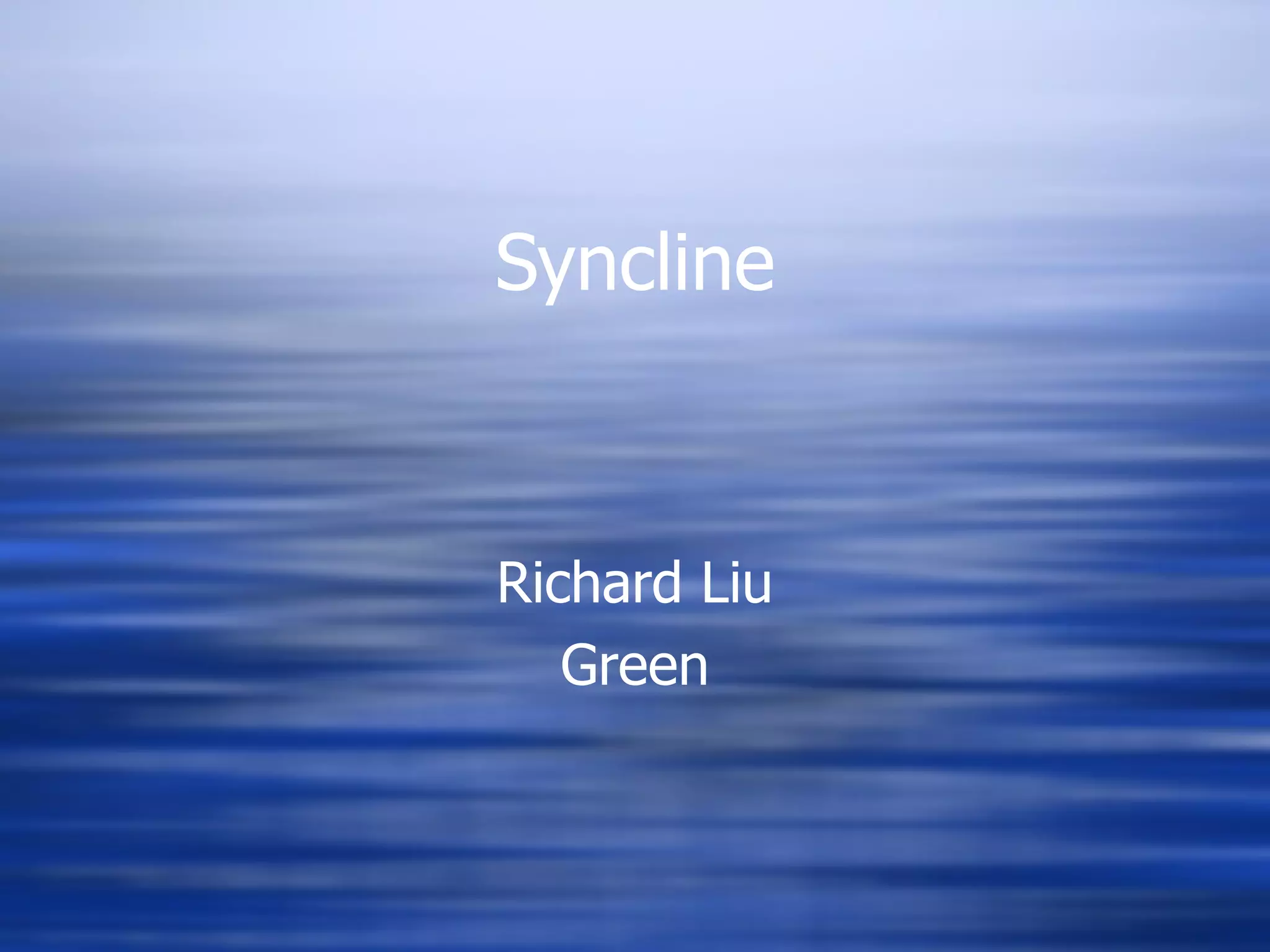 Syncline PowerPoint | PPT