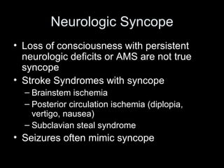 Syncope | PPT