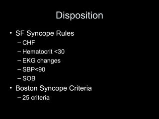 Syncope | PPT