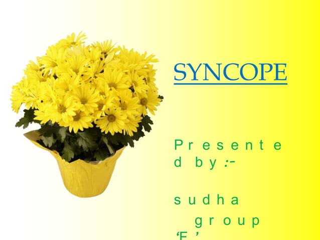 Syncope Pptx
