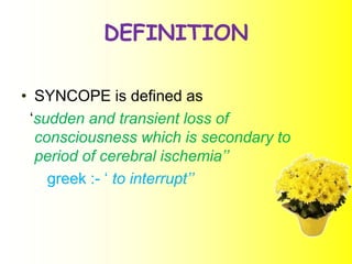 Syncope | PPT | Free Download