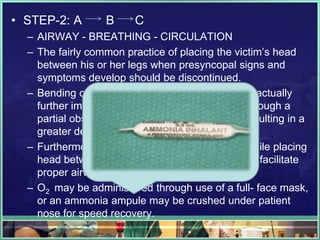Syncope medical emergency | PPTX