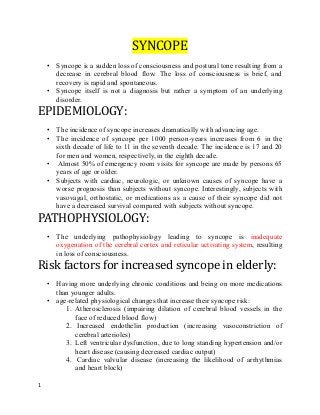 Syncope | PDF