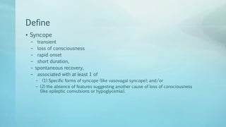 Syncope | PPTX
