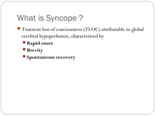 Syncope | PPT