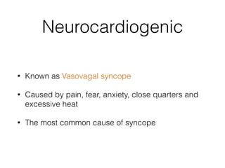 Syncope: Etiology & Pathophysiology | PDF