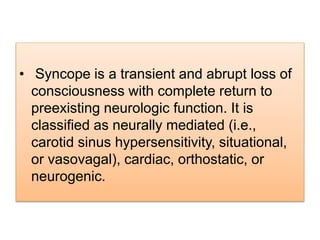 Syncope | PPT
