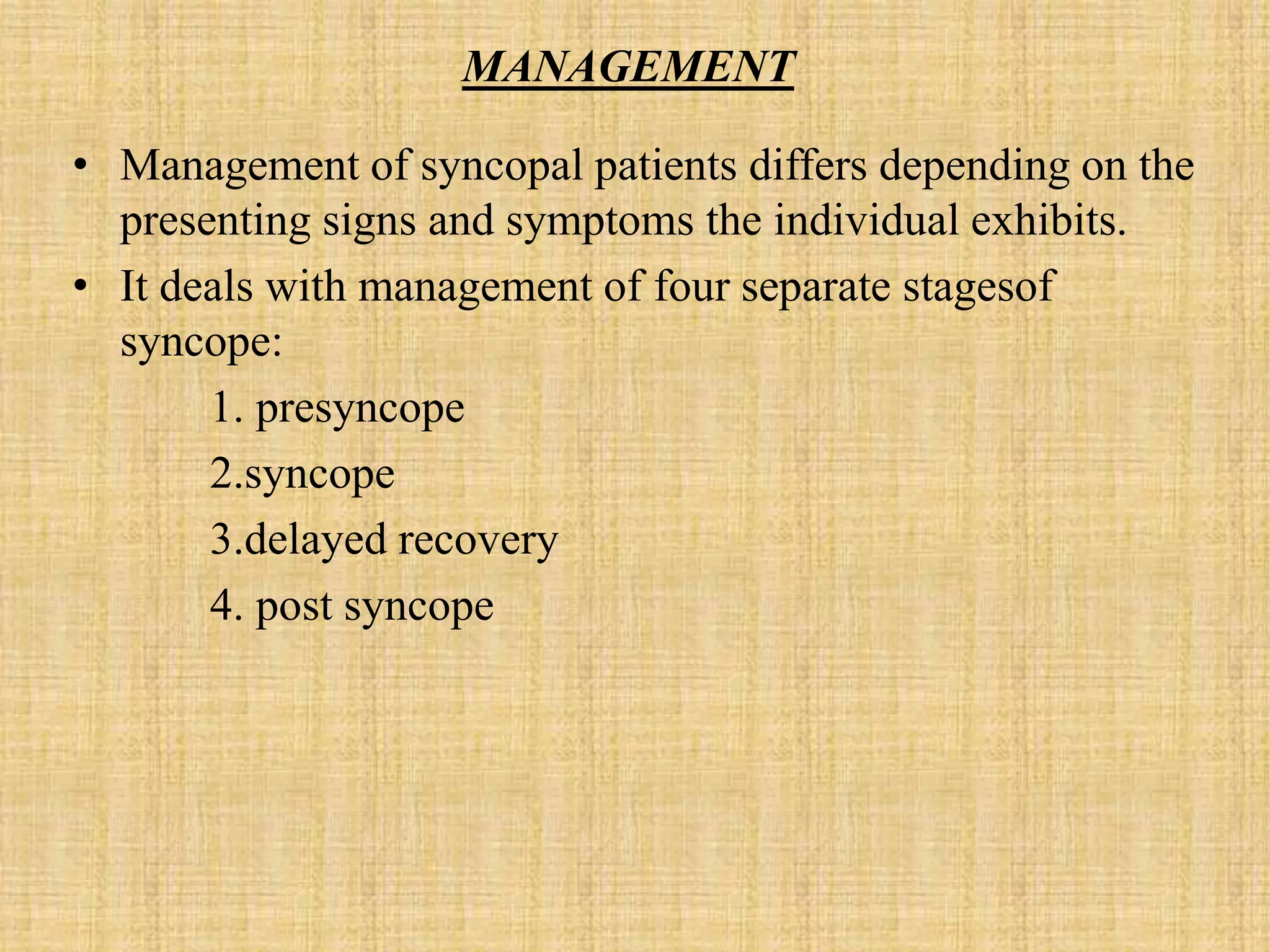 Syncope | PPTX
