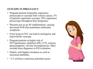 Approach to syncope in Emergency Department | PPTX
