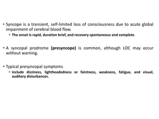 Syncope and arterial hypertension: emergence in cardiology | PPT