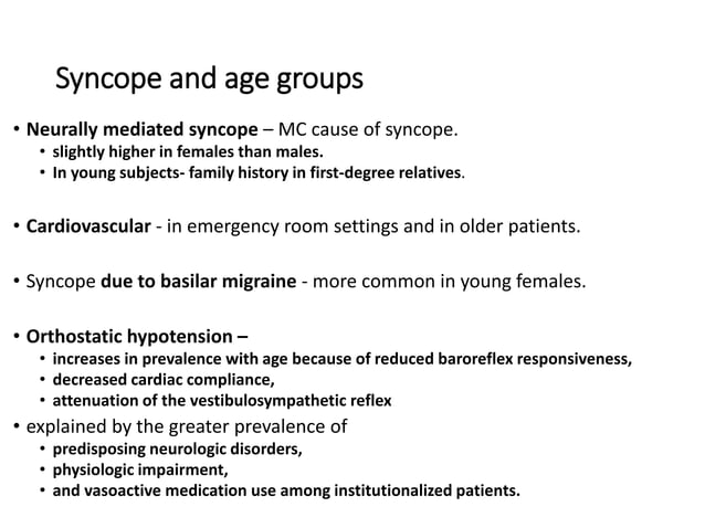 Syncope and arterial hypertension: emergence in cardiology | PPT