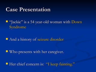 Syncope A Case Presentation Edited | PPT