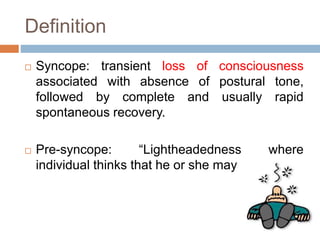 Syncope iman | PPTX