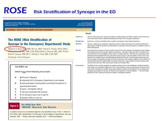 Syncope Assessment and Management | PPTX