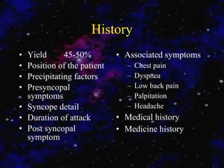 Syncope a diagnostic algorythm 2000 17th nov 2001 | PPT