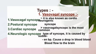 syncope, definition, types, causes, treatment.pptx