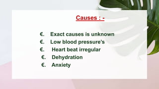syncope, definition, types, causes, treatment.pptx
