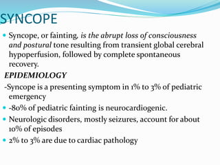 Syncope | PPTX | Heart and Cardiovascular Diseases | Diseases and ...