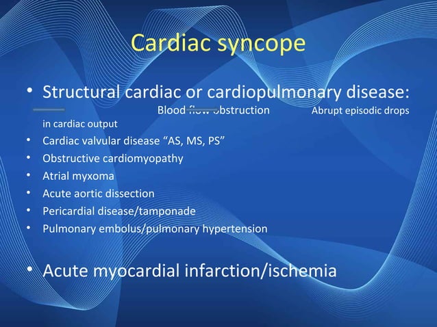 Approach to Syncope | PPT | Heart and Cardiovascular Diseases ...