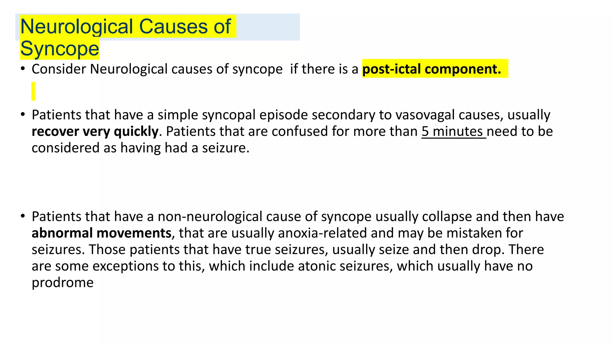 Syncope in children and adolescents | PPTX