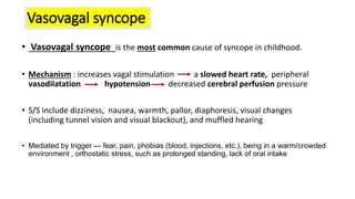 Syncope in children and adolescents | PPTX