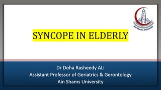 Syncope in elderly | PPTX