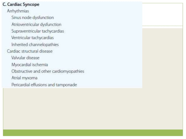 Syncope ppt | PPTX | Ear, Nose and Throat Conditions | Diseases and ...